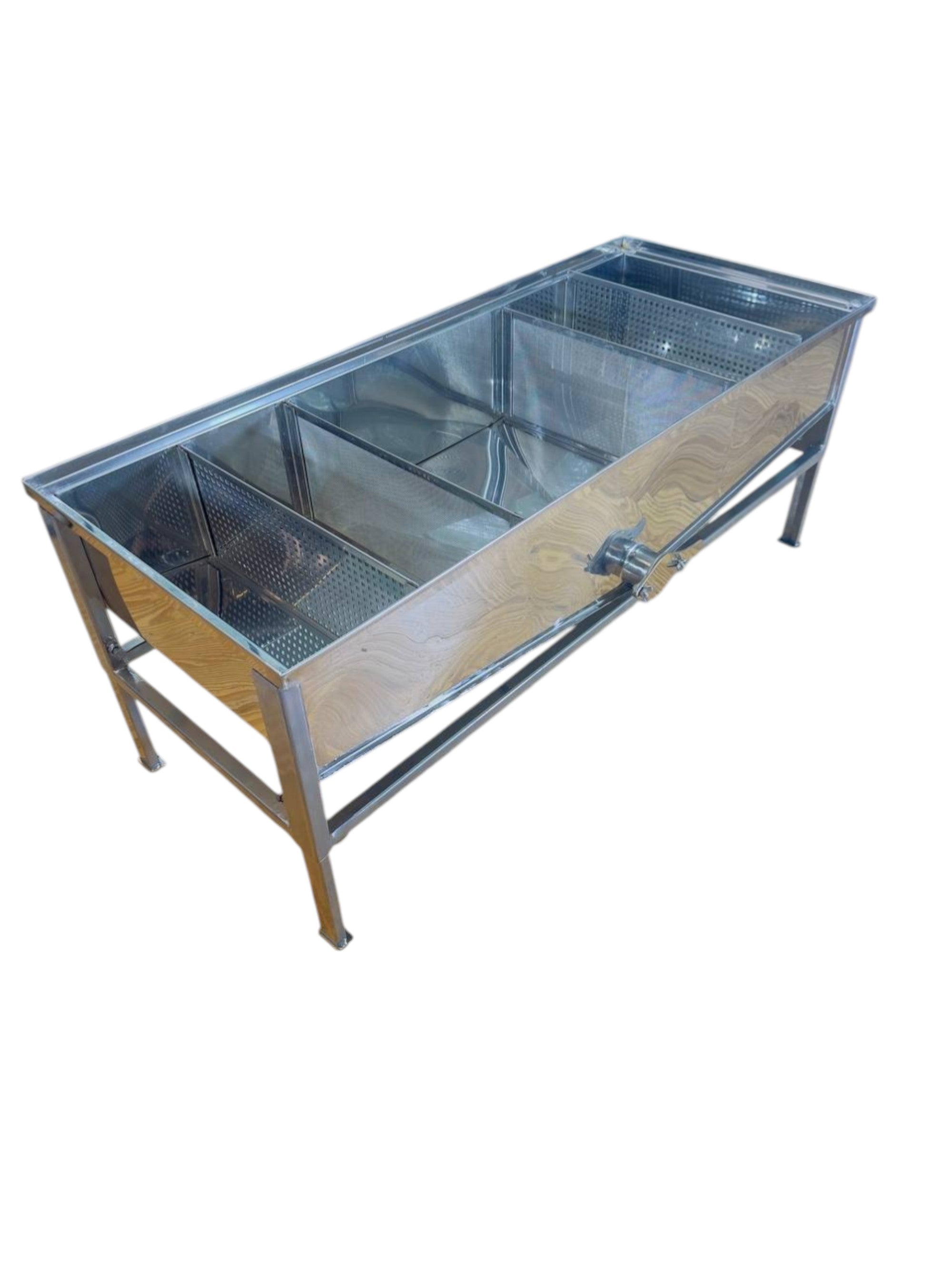 Horizontal honey settling tanks 60 L with filter system – made of stai ...
